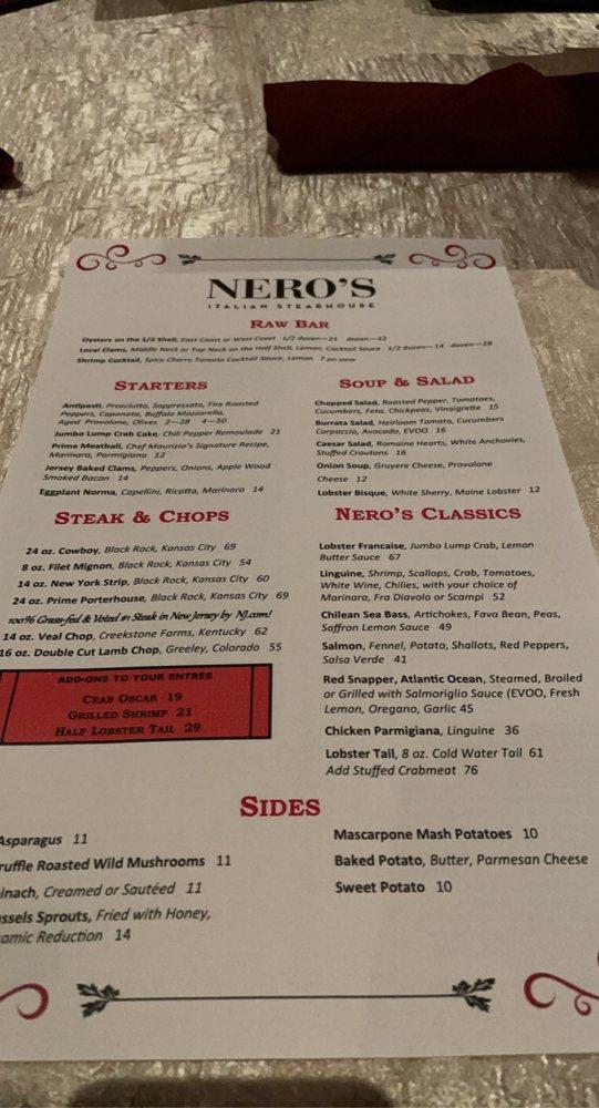 Menu at Slice Pizzeria, Atlantic City, Pacific Ave