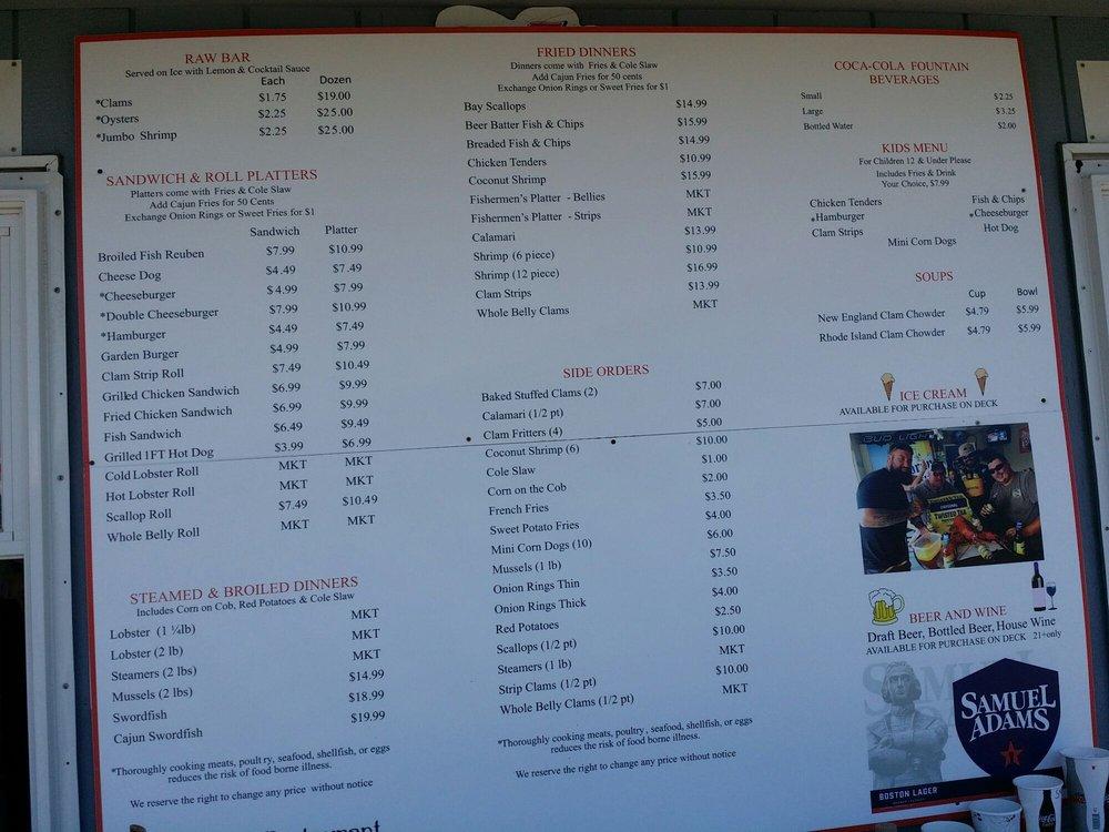 Menu at The Dock Restaurant, Waterford