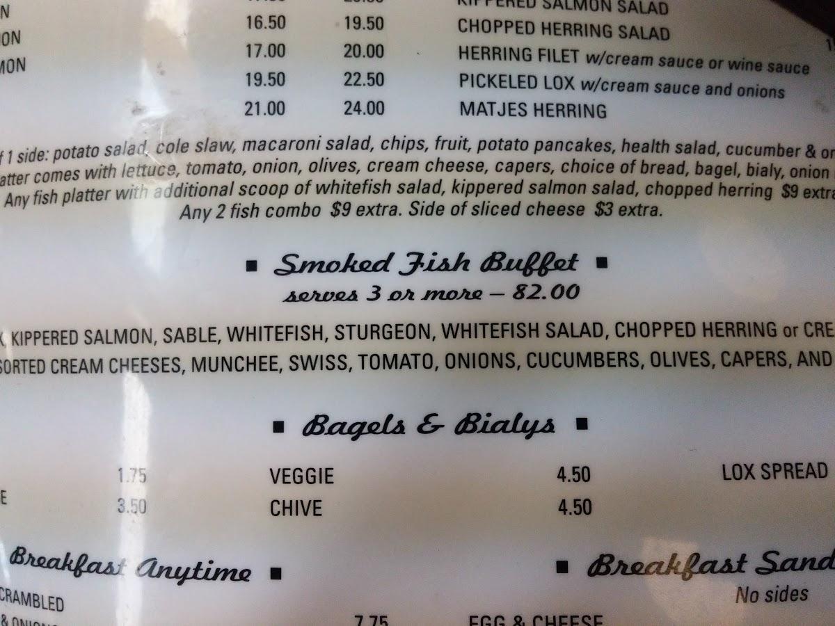 Menu at Famous 4th Street Delicatessen restaurant, Philadelphia, 700 S ...