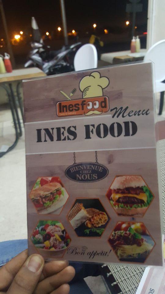 Menu at ines food restaurant, Agadir