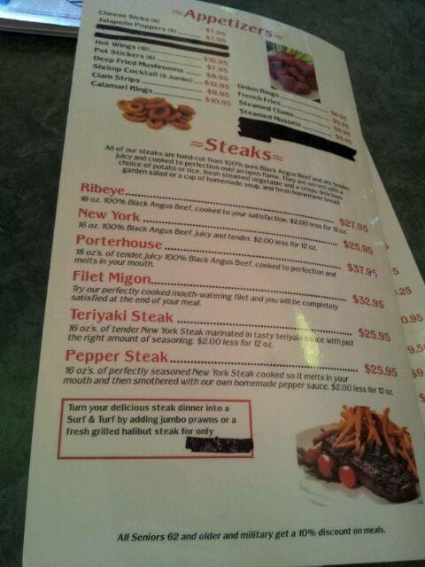 Menu at Denali Family Restaurant, Wasilla, 121 S Lamont Cir
