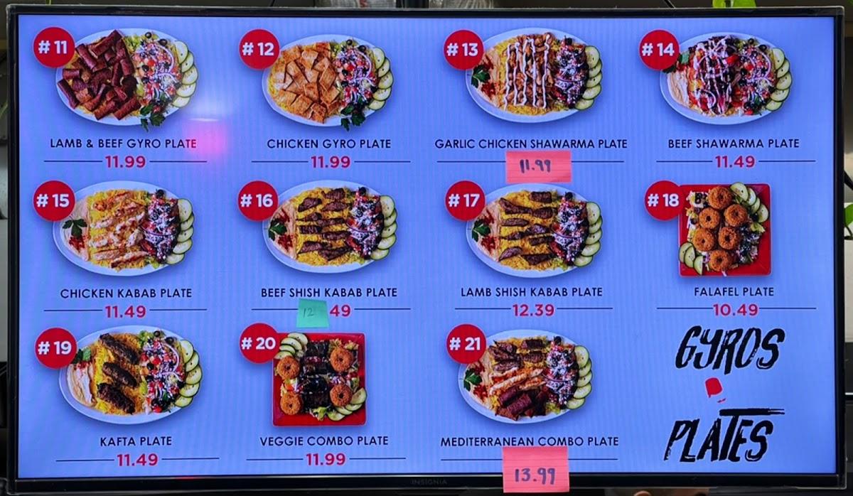 Menu at Gyros Plus restaurant, Everett
