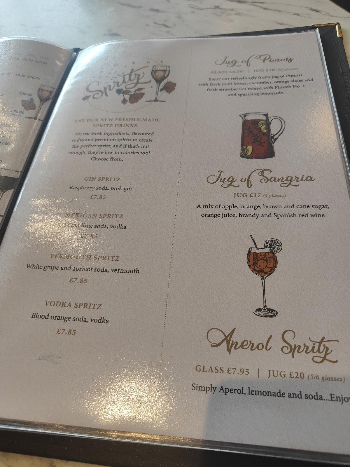 Menu at The Exchange pub & bar, Romsey