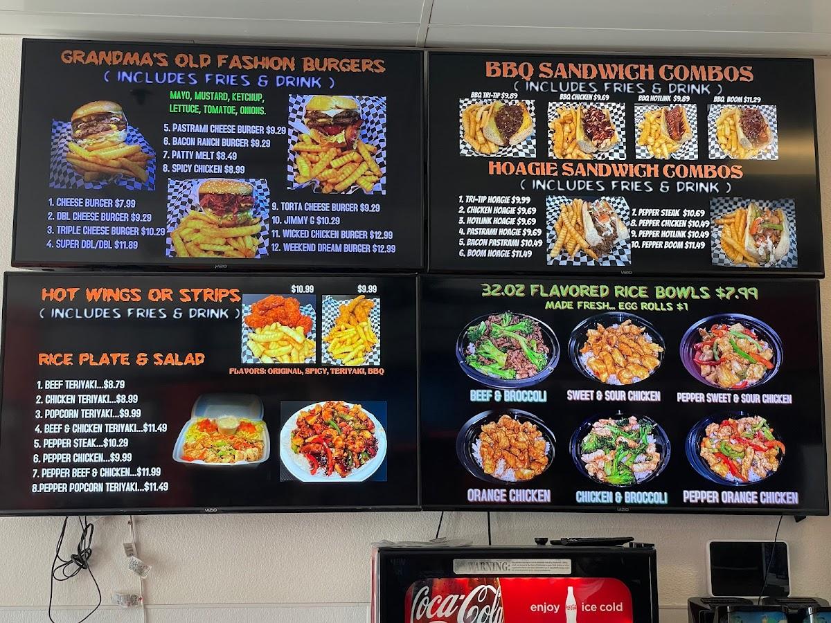 Menu at Weekend Dreams Burgers & Grill BBQ, Fresno
