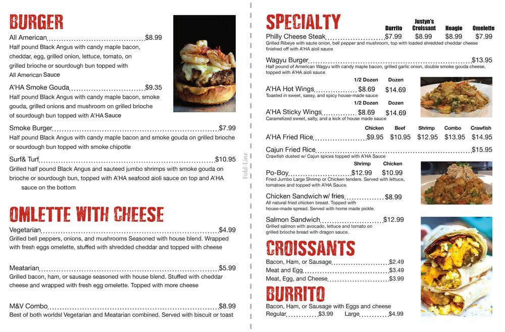 Menu at A’ha Donuts & More restaurant, Pearl