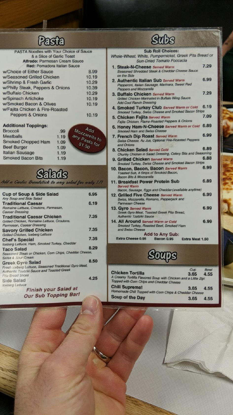 Menu at Gators Pizza pizzeria, Pierre, N Harrison Ave