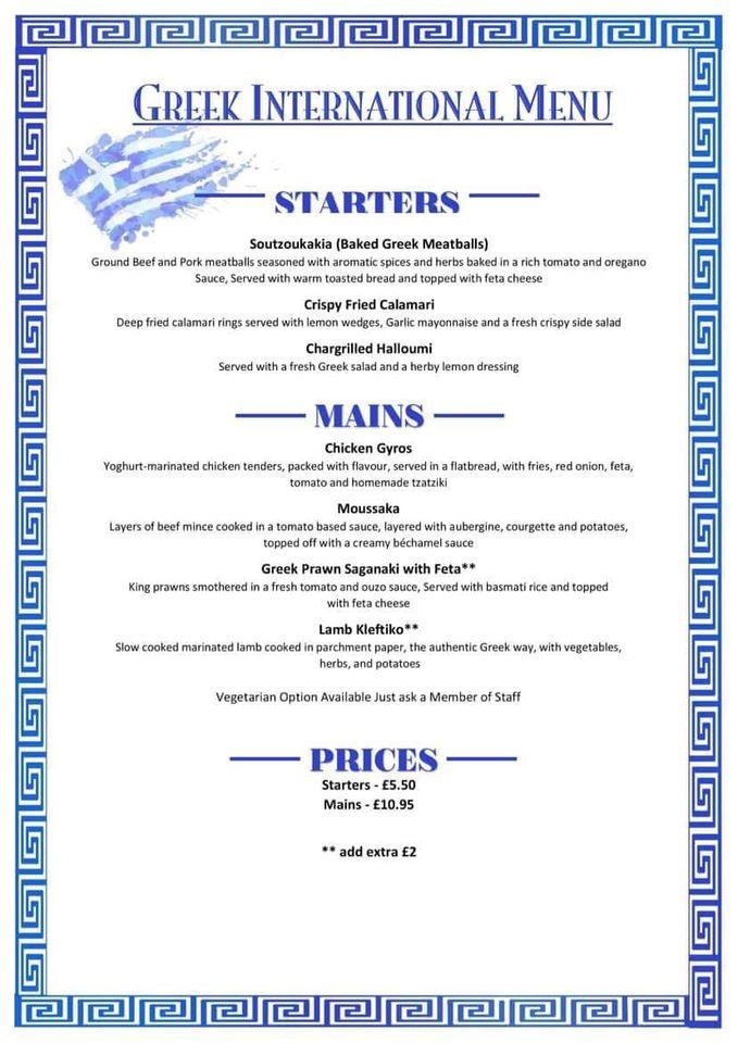 Menu at The Copper Mine pub & bar, Crook