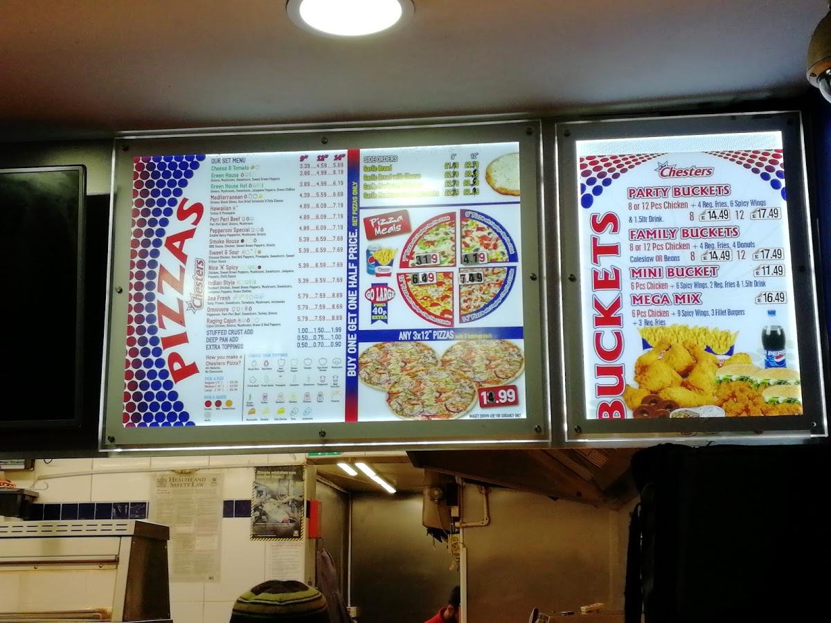 Menu at Chesters Chicken (Ribbleton) restaurant, Preston