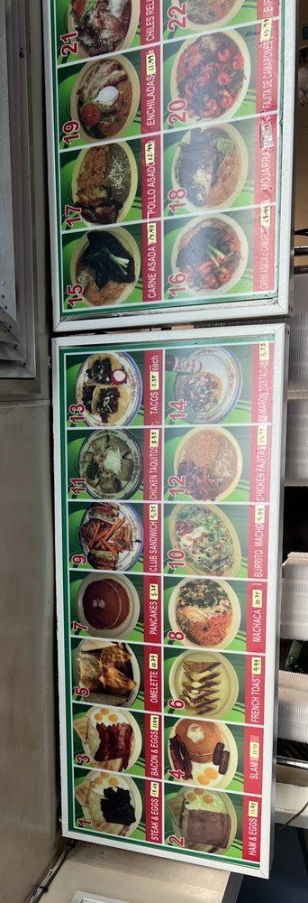 Menu at Don Pedro's Mexican Restaurant, Longview