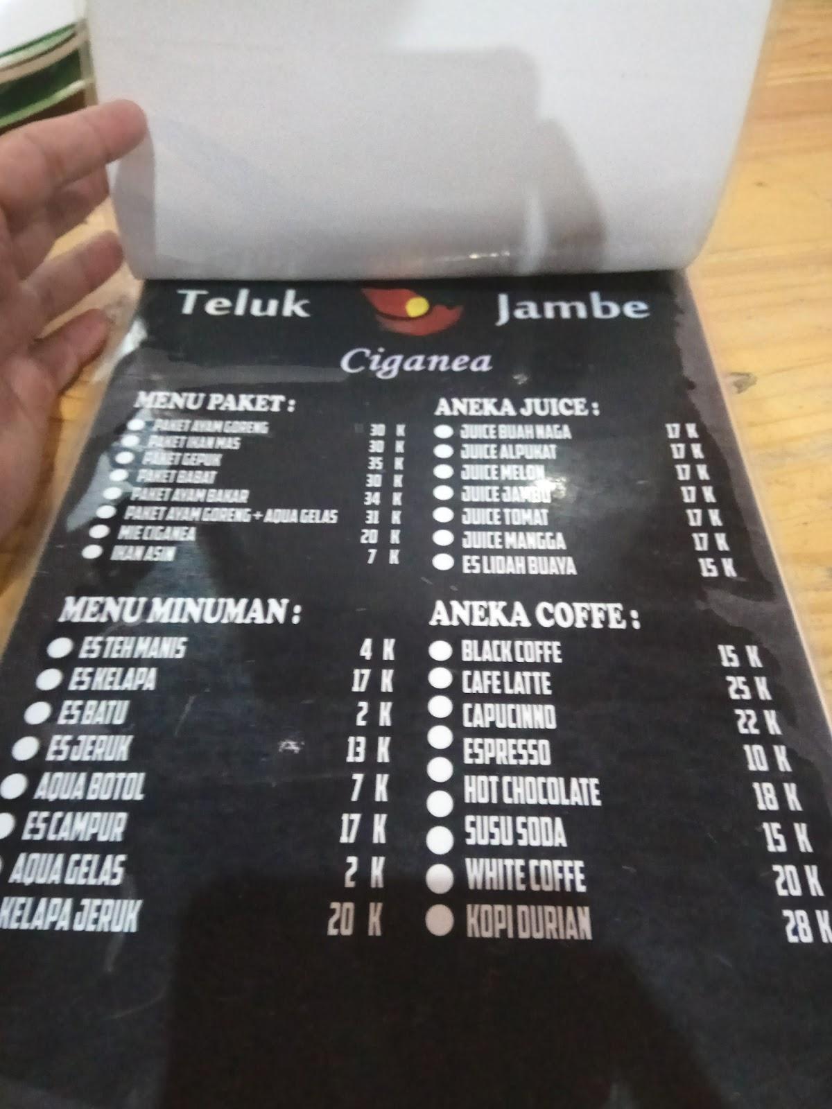 Menu at Rumah Makan Ciganea Express restaurant, Karawang
