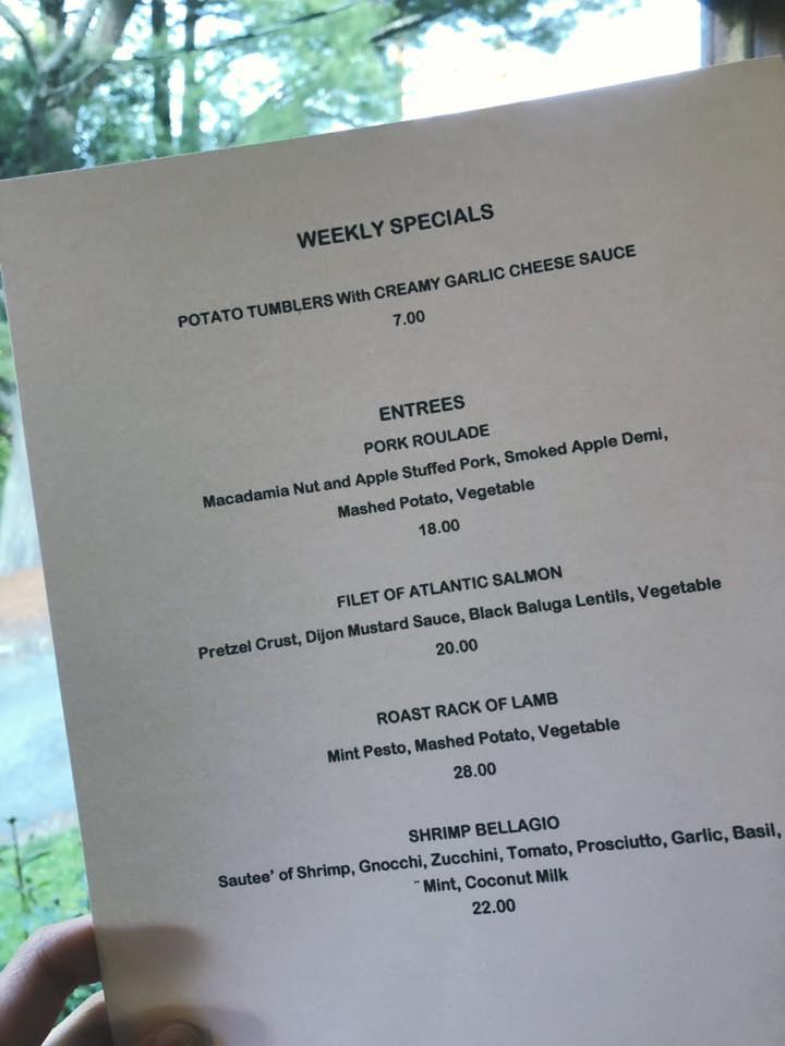 Menu at Seventh Lake House desserts, USA, 479 NY-28