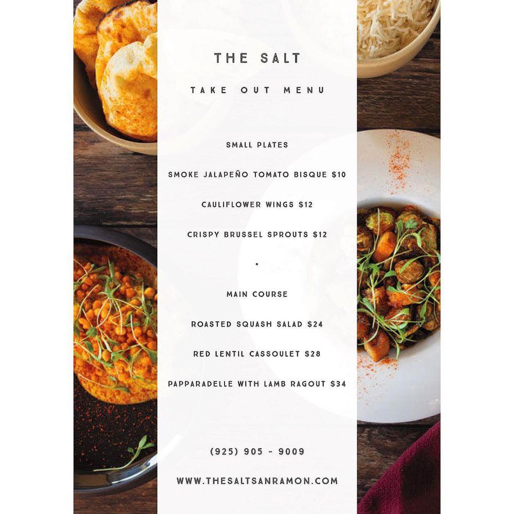 Menu at The Salt pub & bar, San Ramon