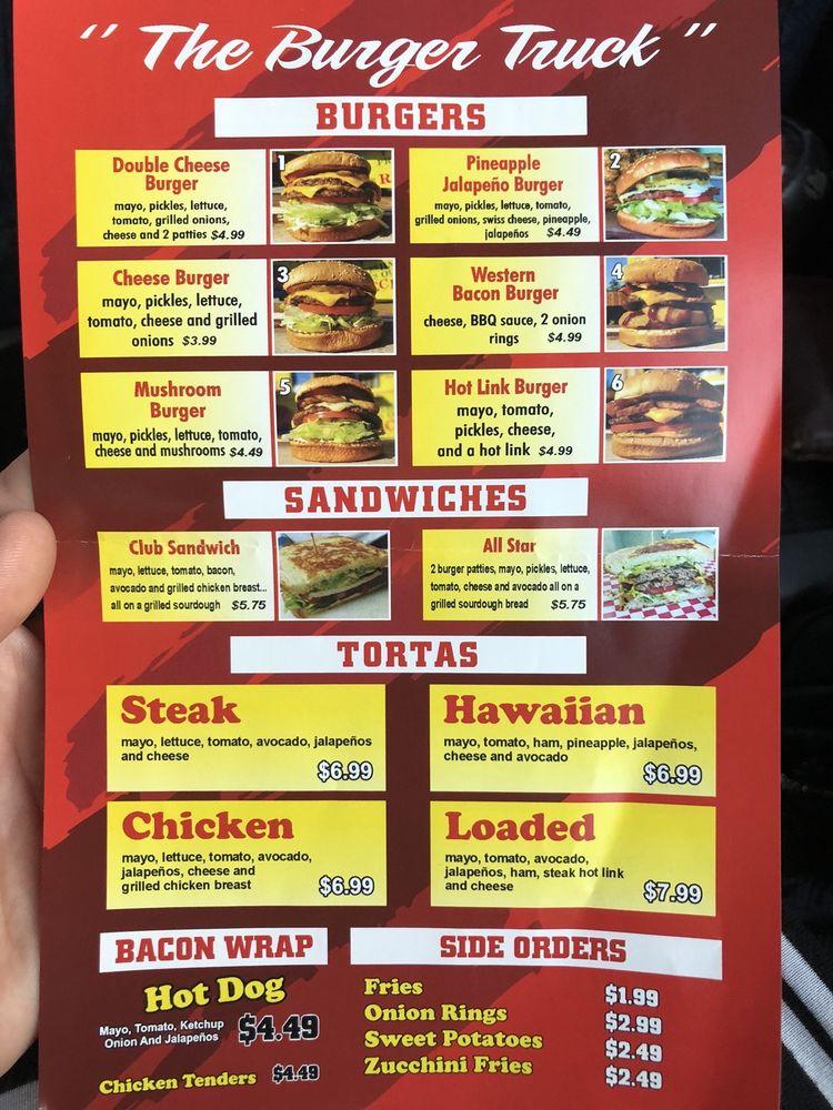 Carta del restaurante Banderas Burger Grill, Bakersfield, 101 N Chester Ave