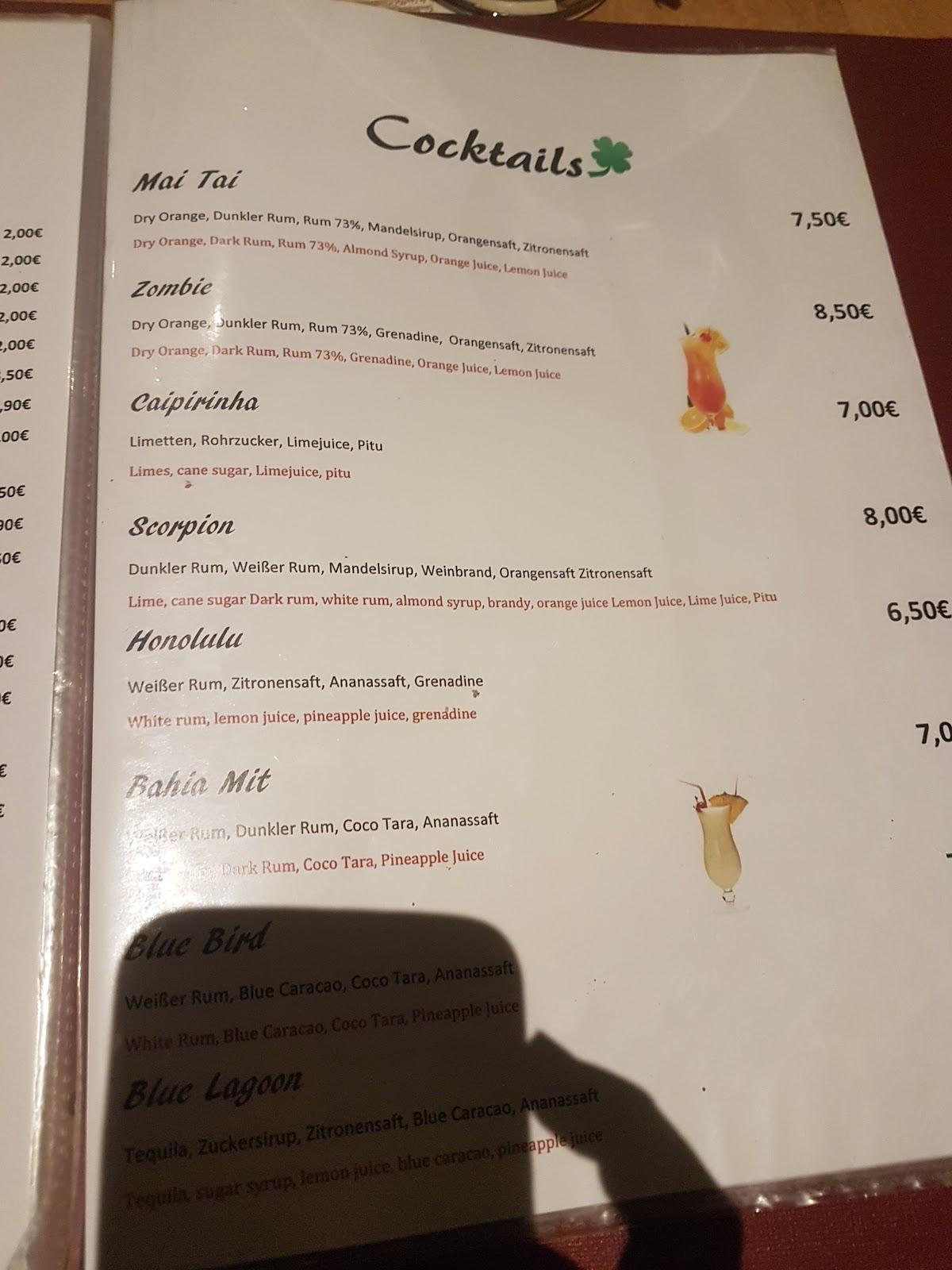 Speisekarte von Chok Dee restaurant, Köln, Bayardsgasse 4