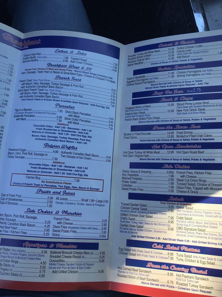 Menu at Old Bridge Diner Family Restaurant, Old Bridge Township