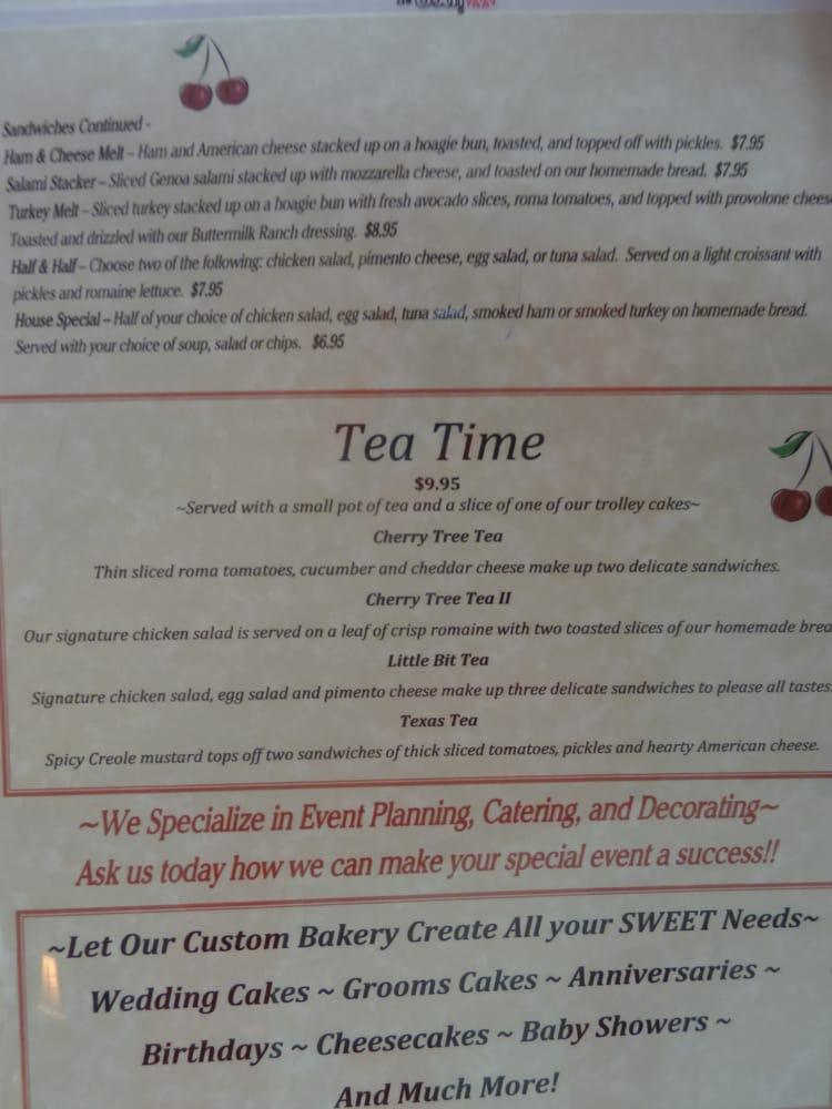 Menu at Cherry Tree Tea Room & Gift cafe, Kingsville