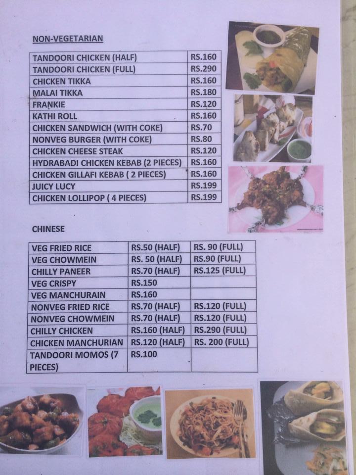 Menu at The bronx restaurant, Faridabad