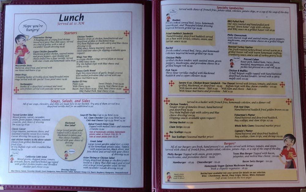 Menu at Munroe's Family Restaurant, Carroll