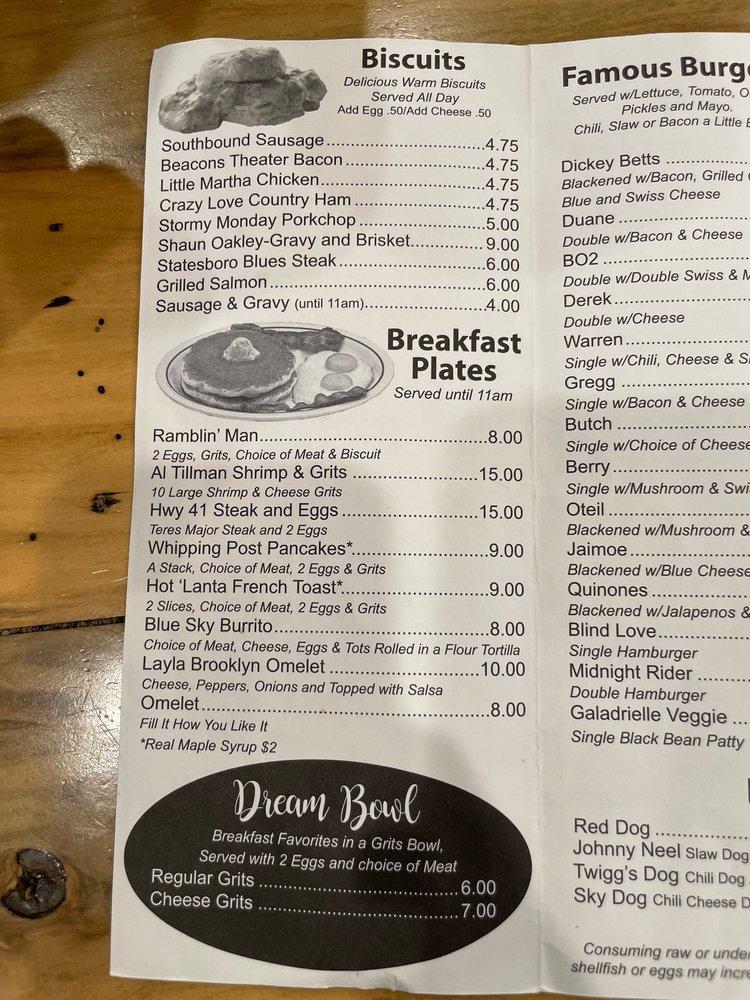 Menu at Famous Mike's of Macon restaurant, Macon