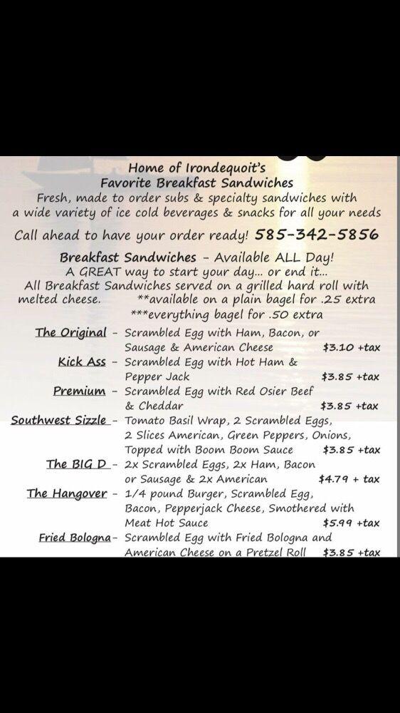 Menu at Lakeside Deli & more, Rochester