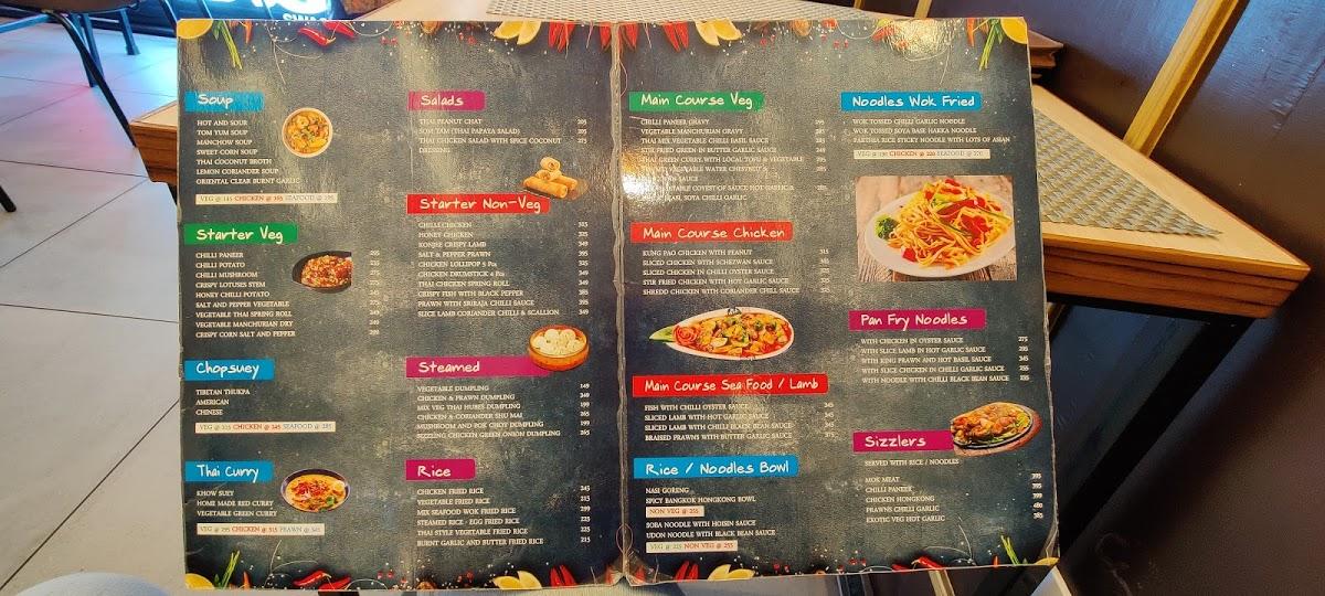 Menu at Nine Dragon, Noida, New Delhi