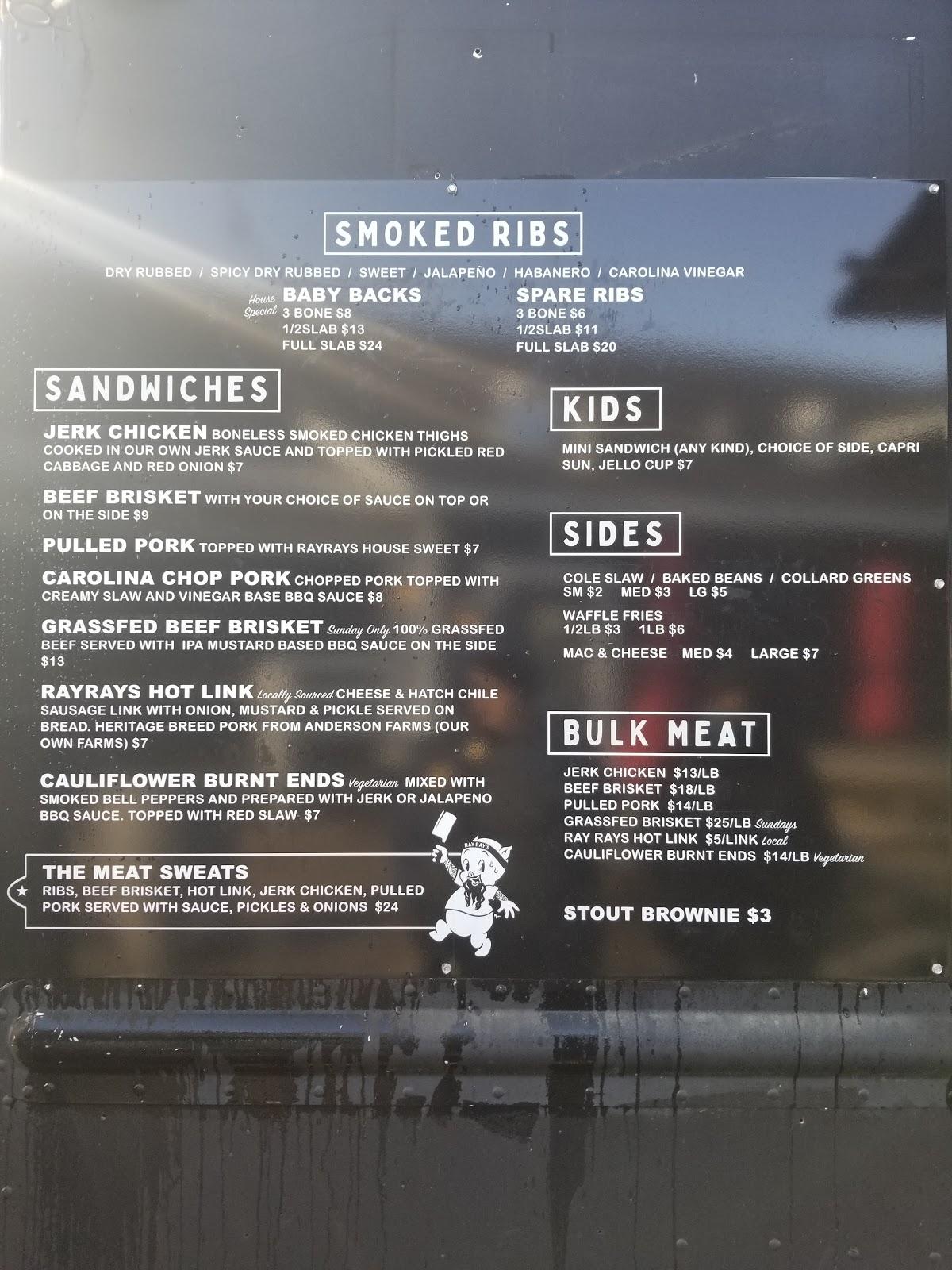 Menu at Ray Ray's Hog Pit Westerville BBQ, Westerville
