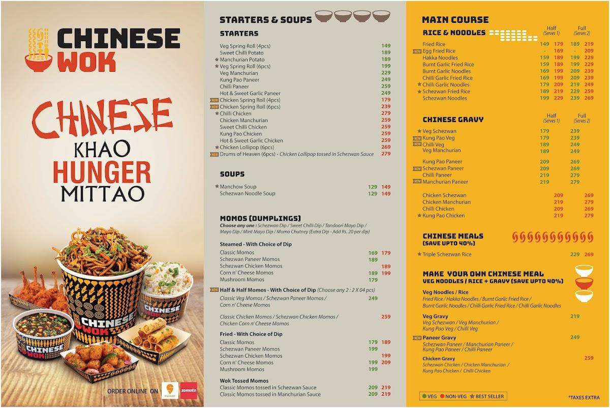 Menu at Chinese Wok, Mumbai, Chinese Wok
