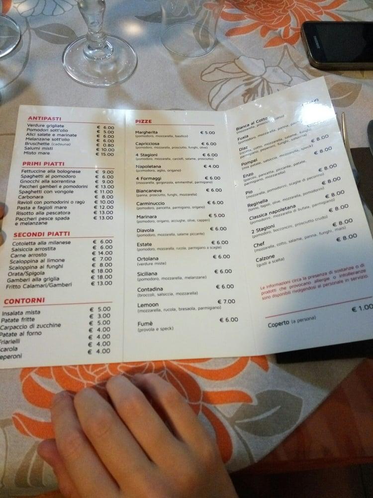 Menu da Da nello - Pasta e pizza pizzeria, Santa Maria