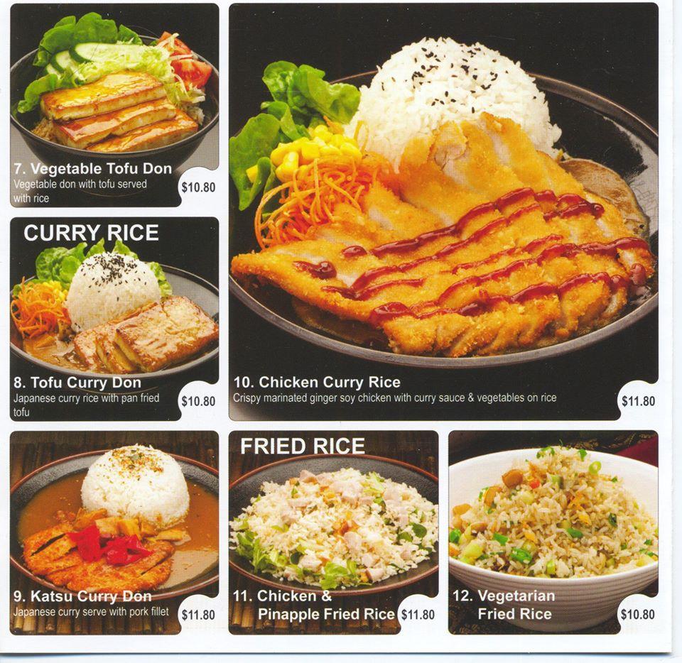 Menu at JJ Sushi restaurant, Ashburton