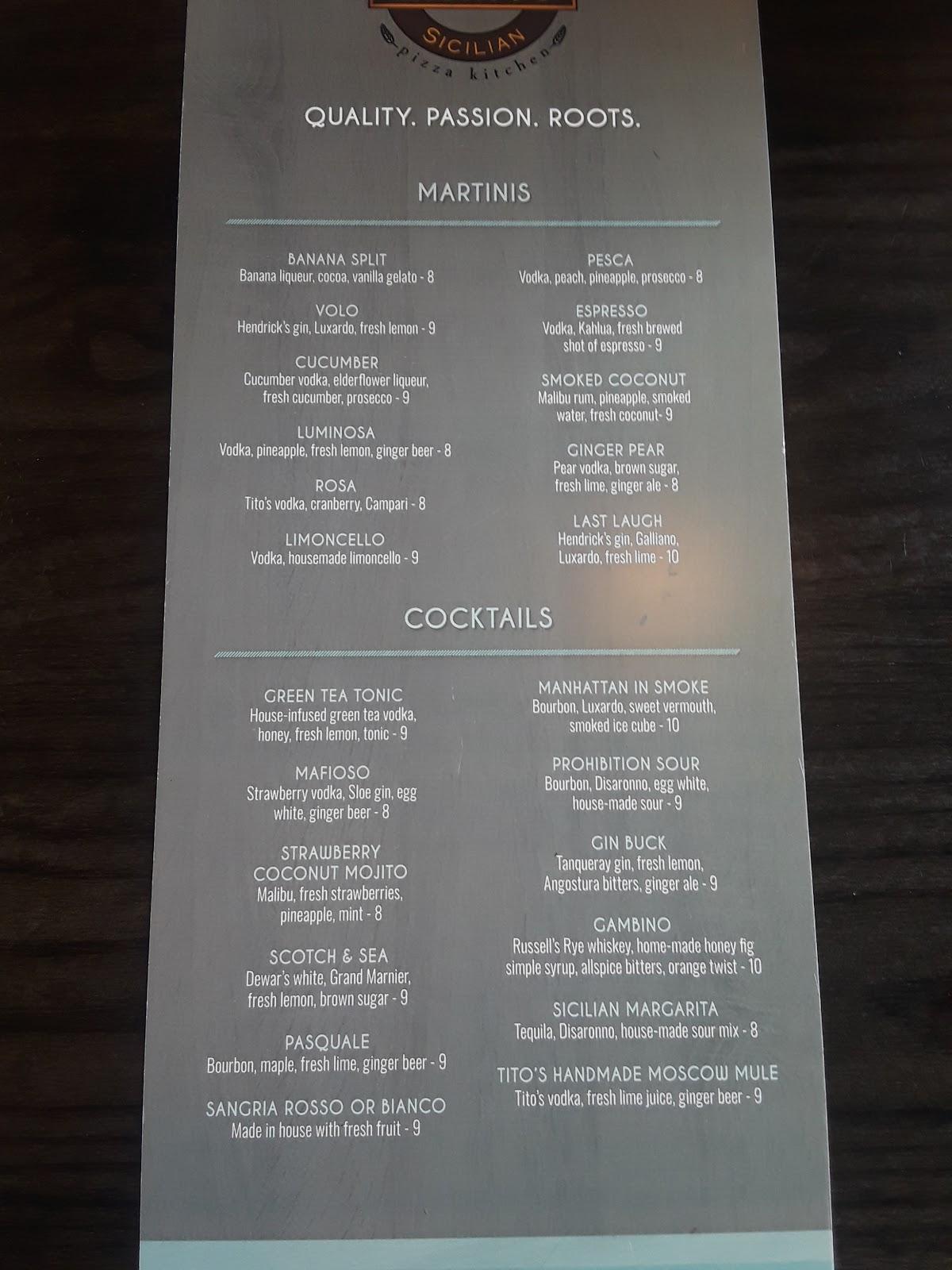 Menu at Licari's Sicilian Pizza Kitchen-No.2 pizzeria, Hudsonville