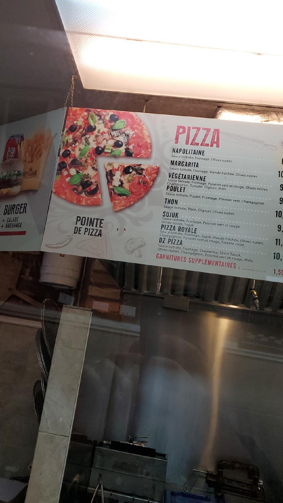 Menu au Restaurant DZ Taouk, Montréal