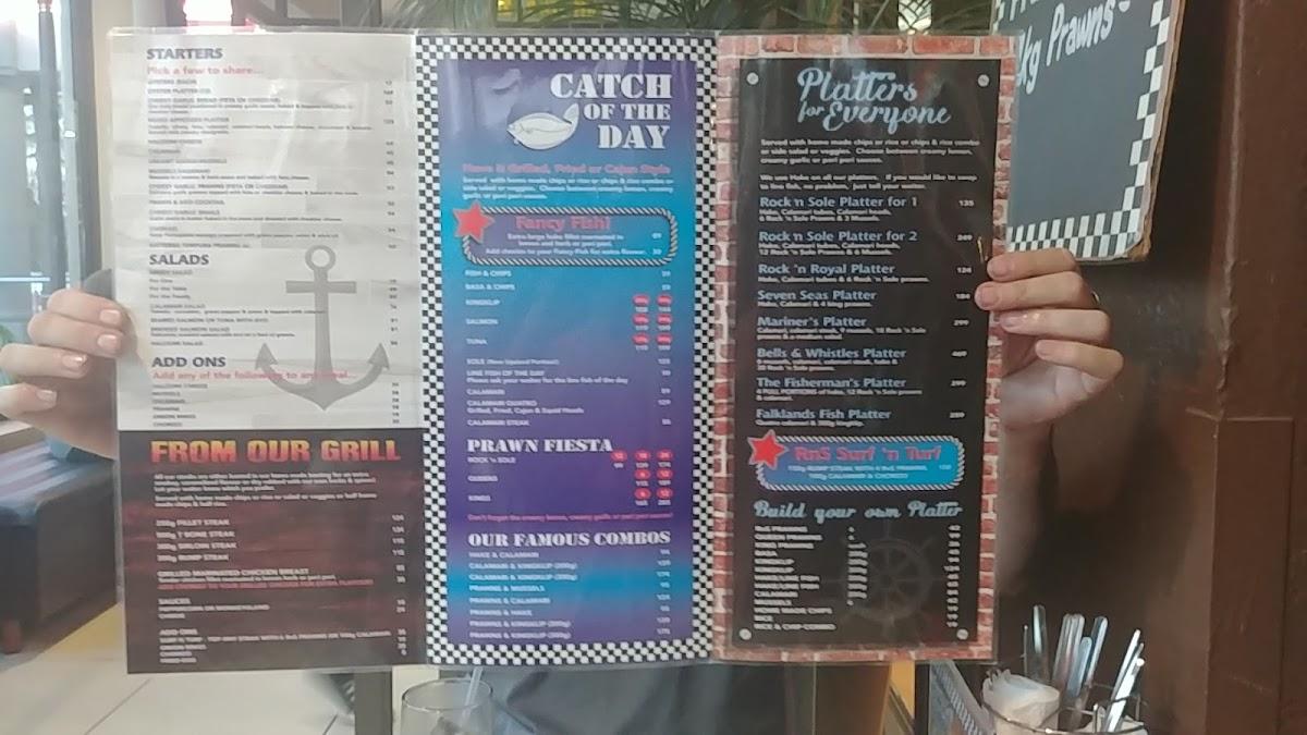 Menu at Rock n Sole - Restaurant - Meyersdal, New Redruth