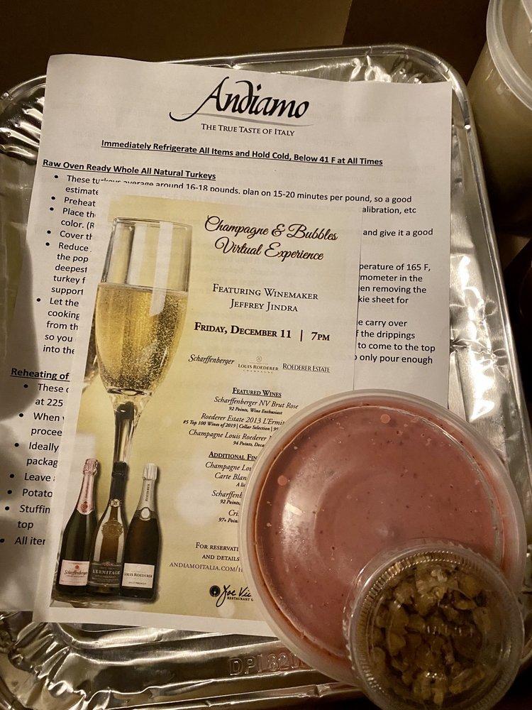 Menu at Andiamo Warren restaurant, Warren, E 14 Mile Rd