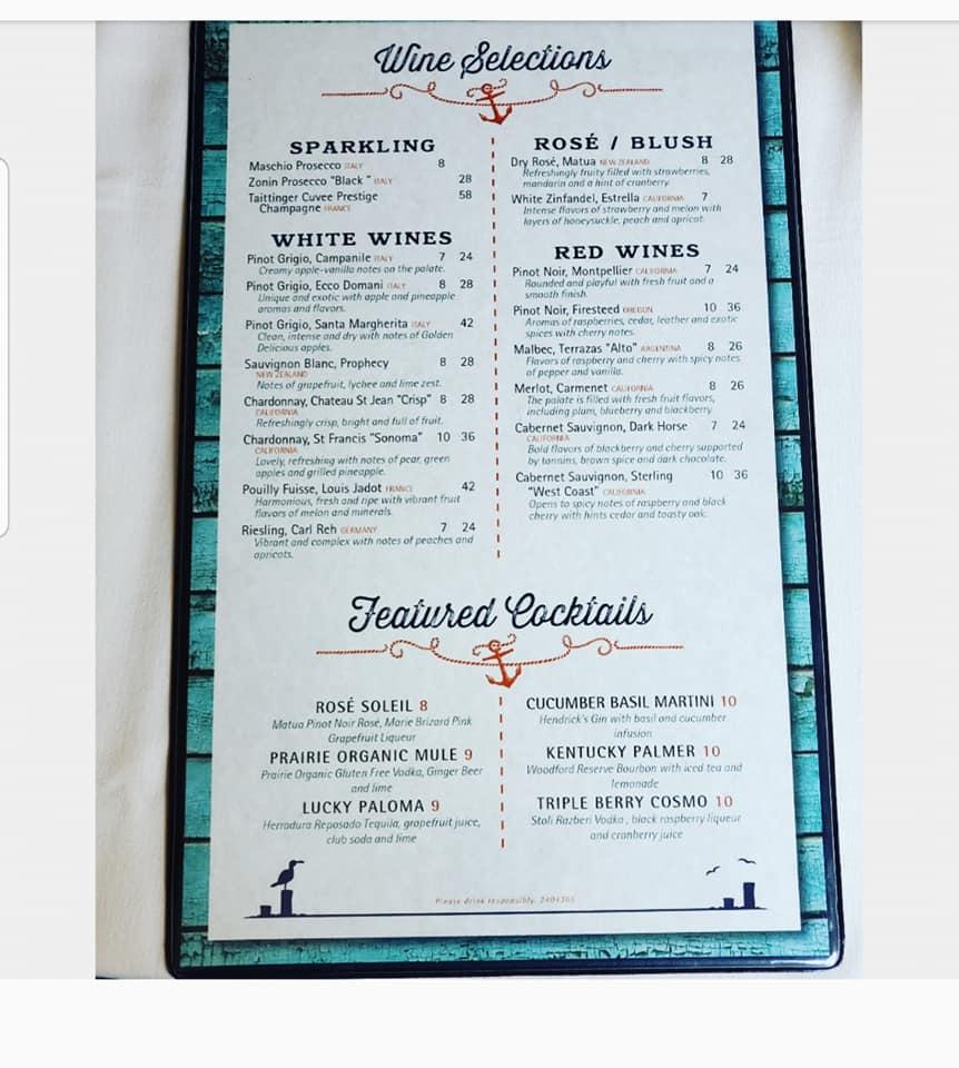 Menu at Bowery Dugout steakhouse, Kingston