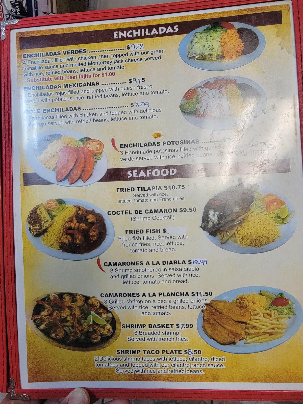 Menu at El Mana' Taqueria restaurant, Houston, Imperial Valley Dr Ste 700