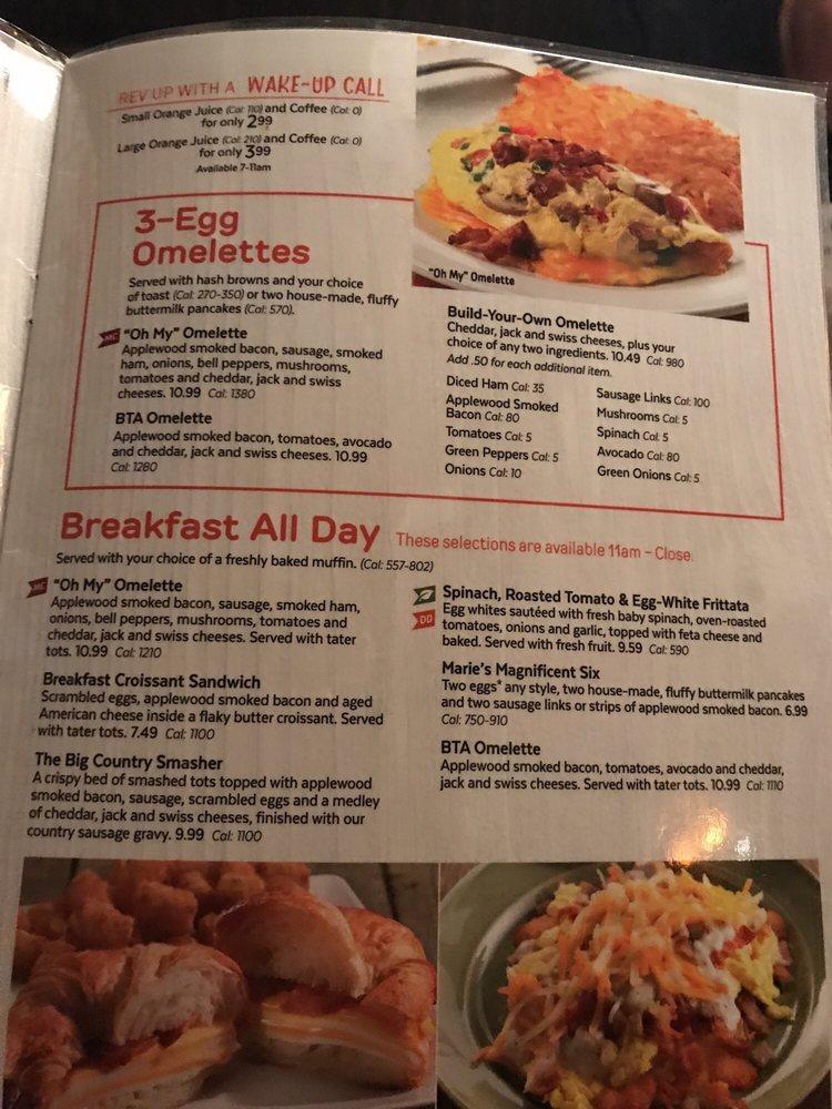 Menu at Marie Callender's Restaurant & Bakery, Riverside, Merrill Ave
