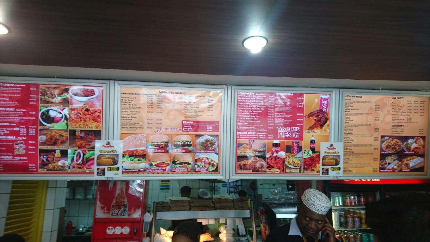 Menu at Mochachos Ormonde restaurant, Johannesburg South, 11 Crownwood Rd