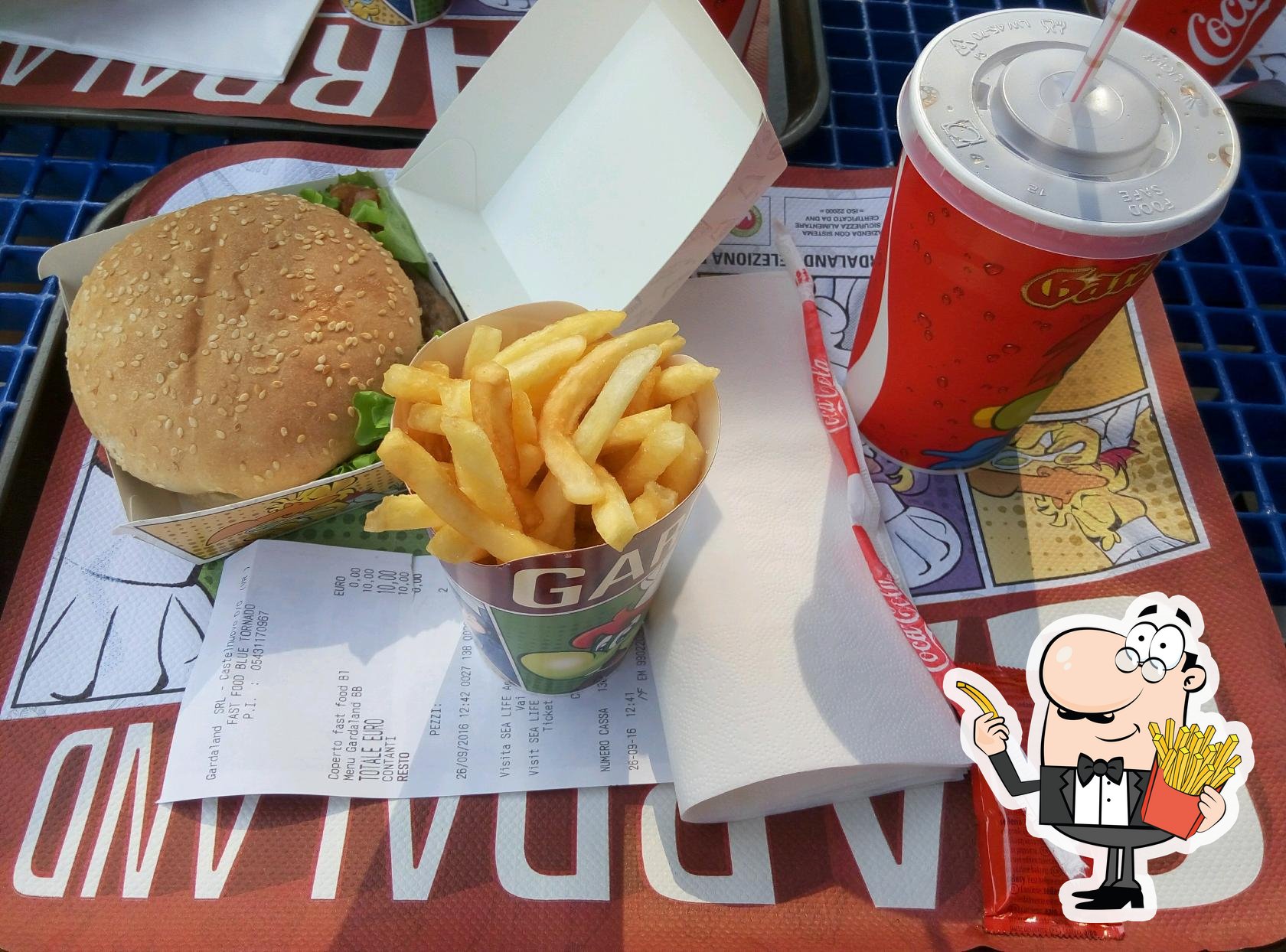 Menu of Fast Food Blue Tornado, Cavalcaselle, Gardaland - reviews and ...