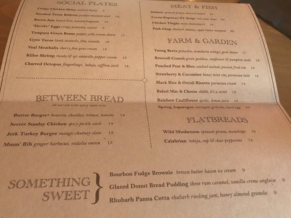 Menu at Carson Kitchen pub & bar, Las Vegas, 124 S 6th St #100