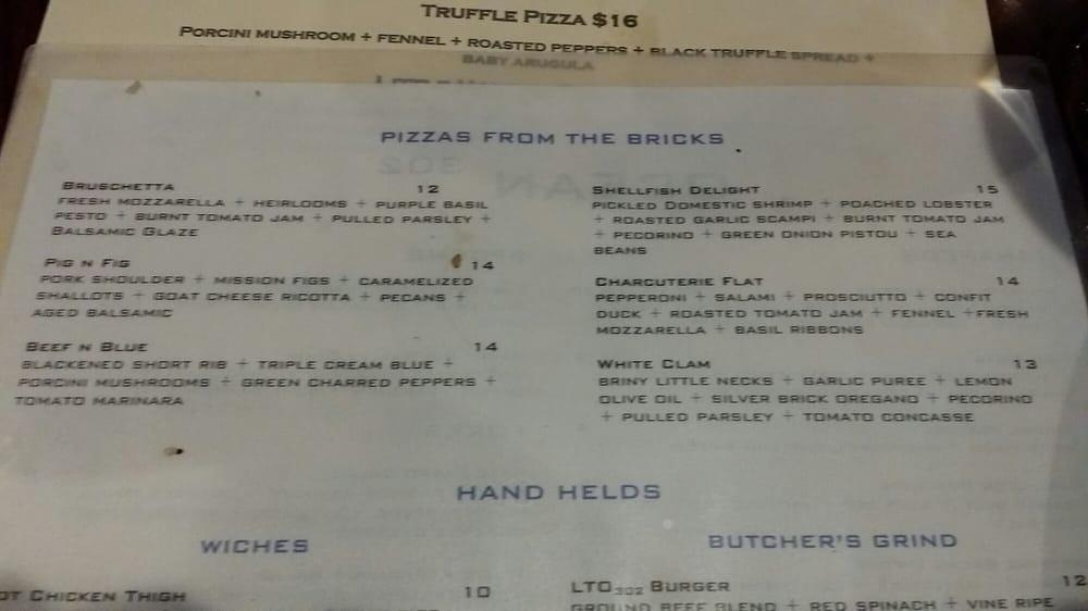 Menu at Ocean 302 steakhouse, Melbourne Beach