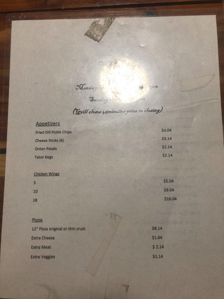 Menu at Old Taft Depot BBQ, Taft
