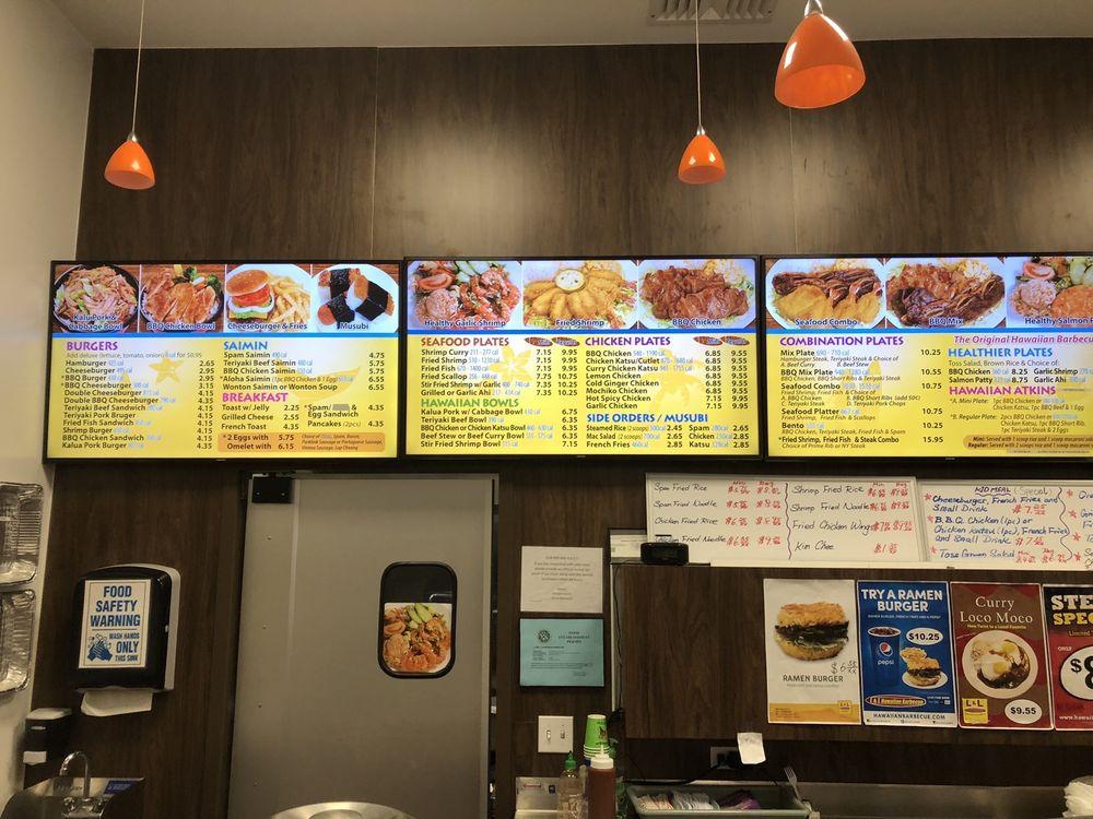 Menu at L&L Hawaiian Barbecue, Kapolei, 91-5431 Kapolei Pkwy APT 304