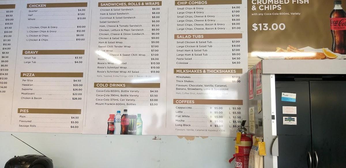 Menu at Albion Store Inverell restaurant, Inverell