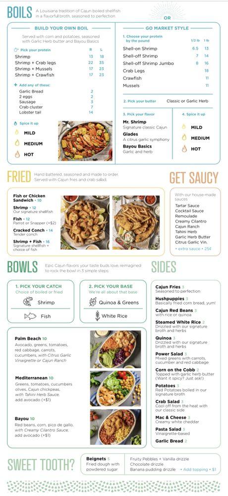 Menu at Mr. Shrimp restaurant, Pembroke Pines