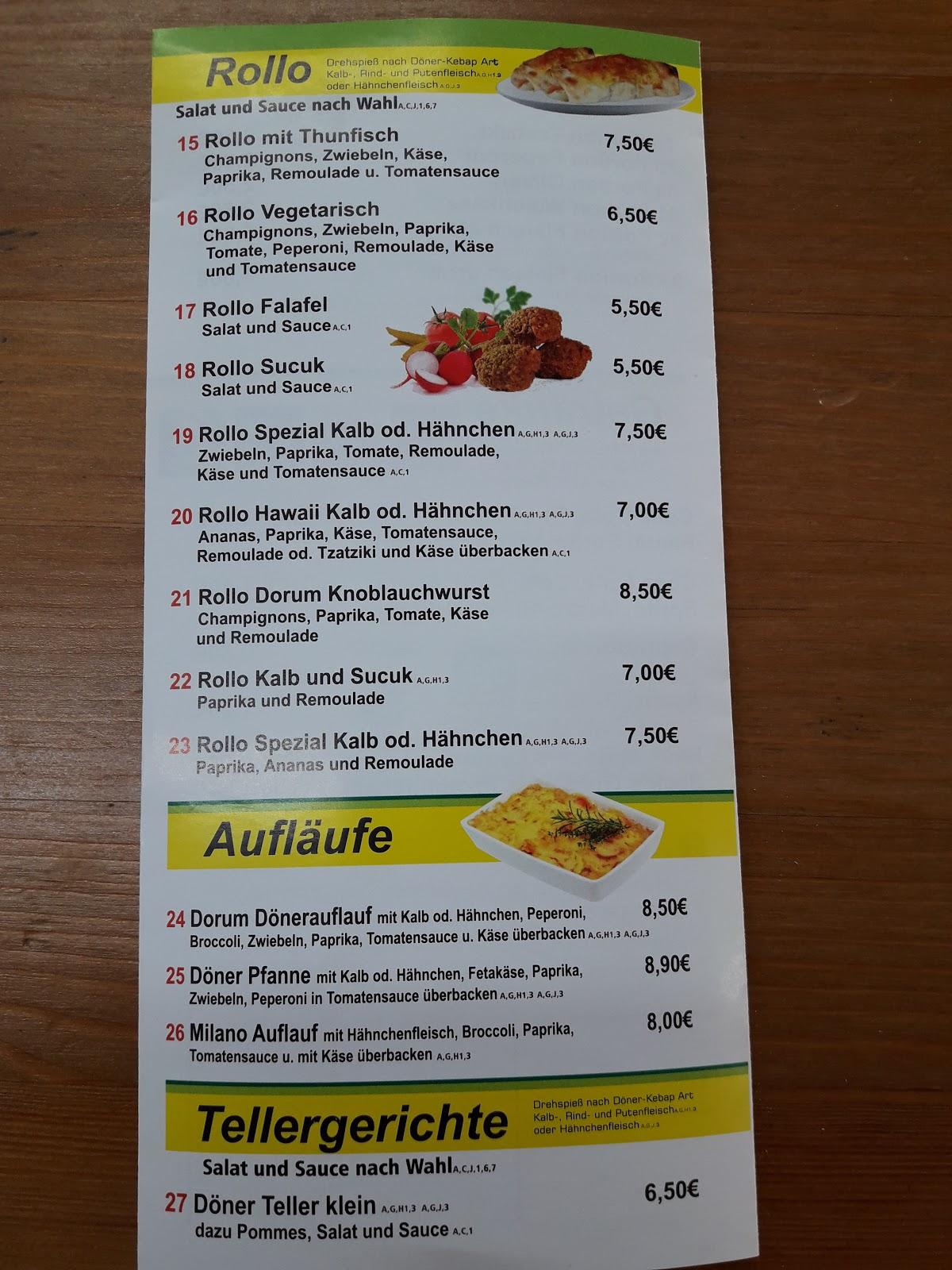 Menu at Dorum Kebab Haus pub & bar, Wurster Nordseeküste