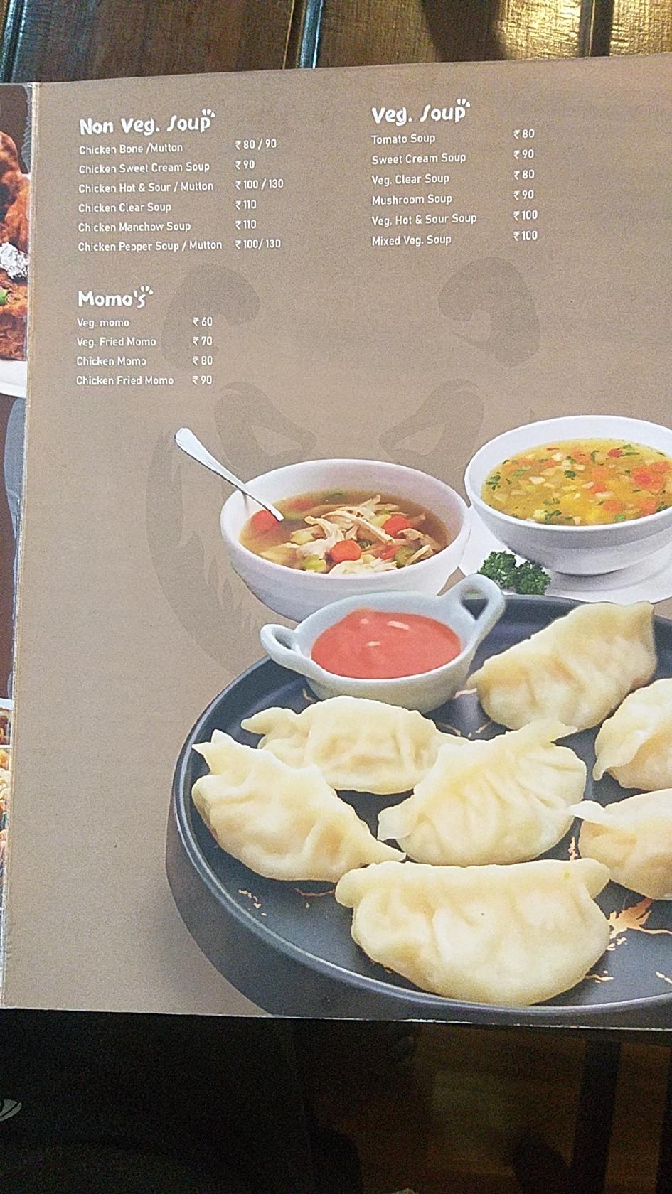 Menu at Panda's Kitchen, Chennai