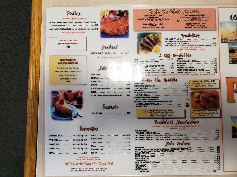 Menu at Perry's Cafe & Deli, Atlantic City