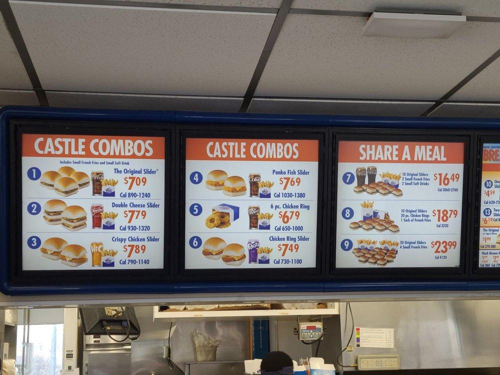 Menu at White Castle fast food, Melrose Park, 840 W North Ave