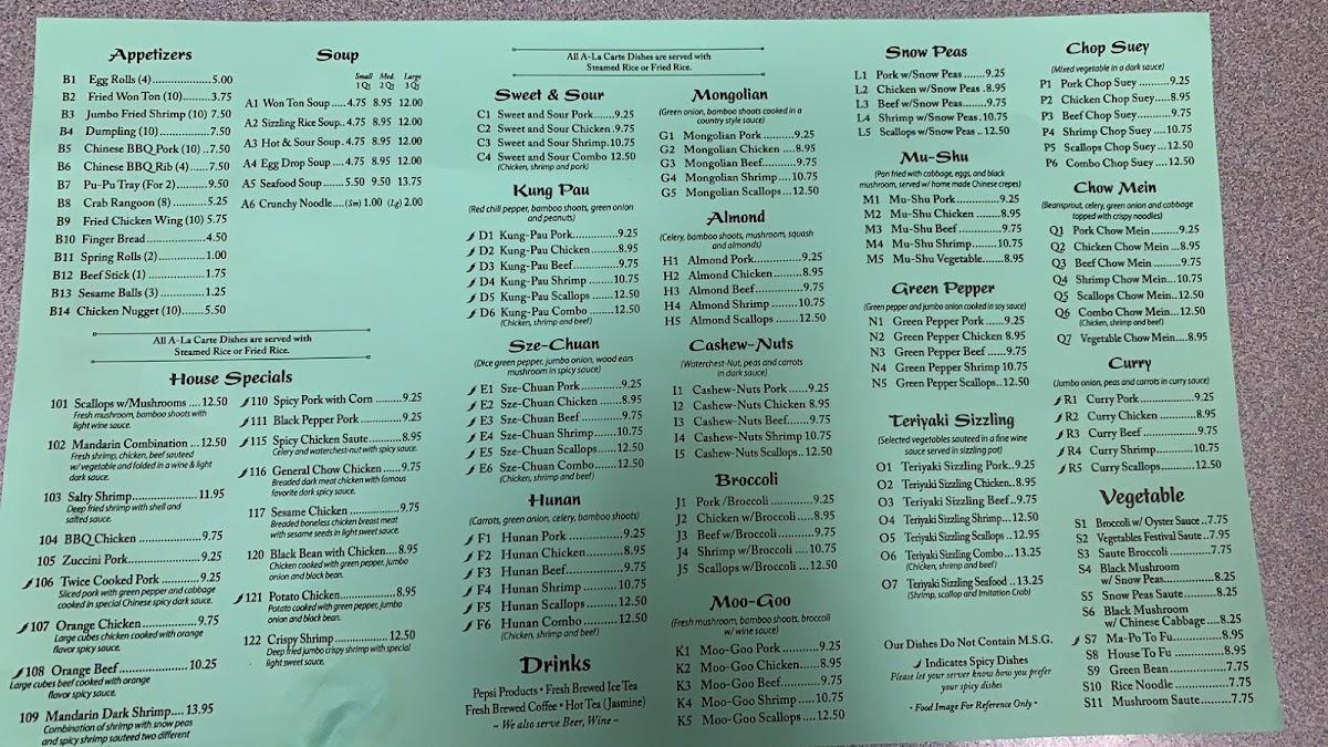 Menu at Arches Restaurant, Farmington