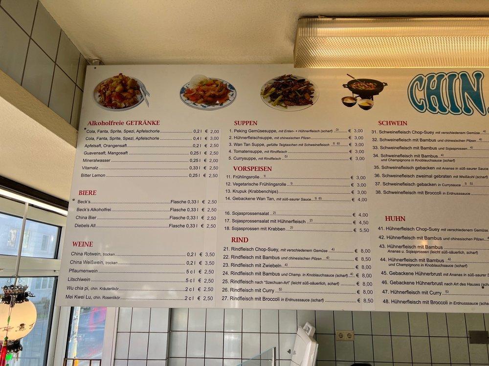 Speisekarte von China Ecke restaurant, Bremen, Kornstraße 134